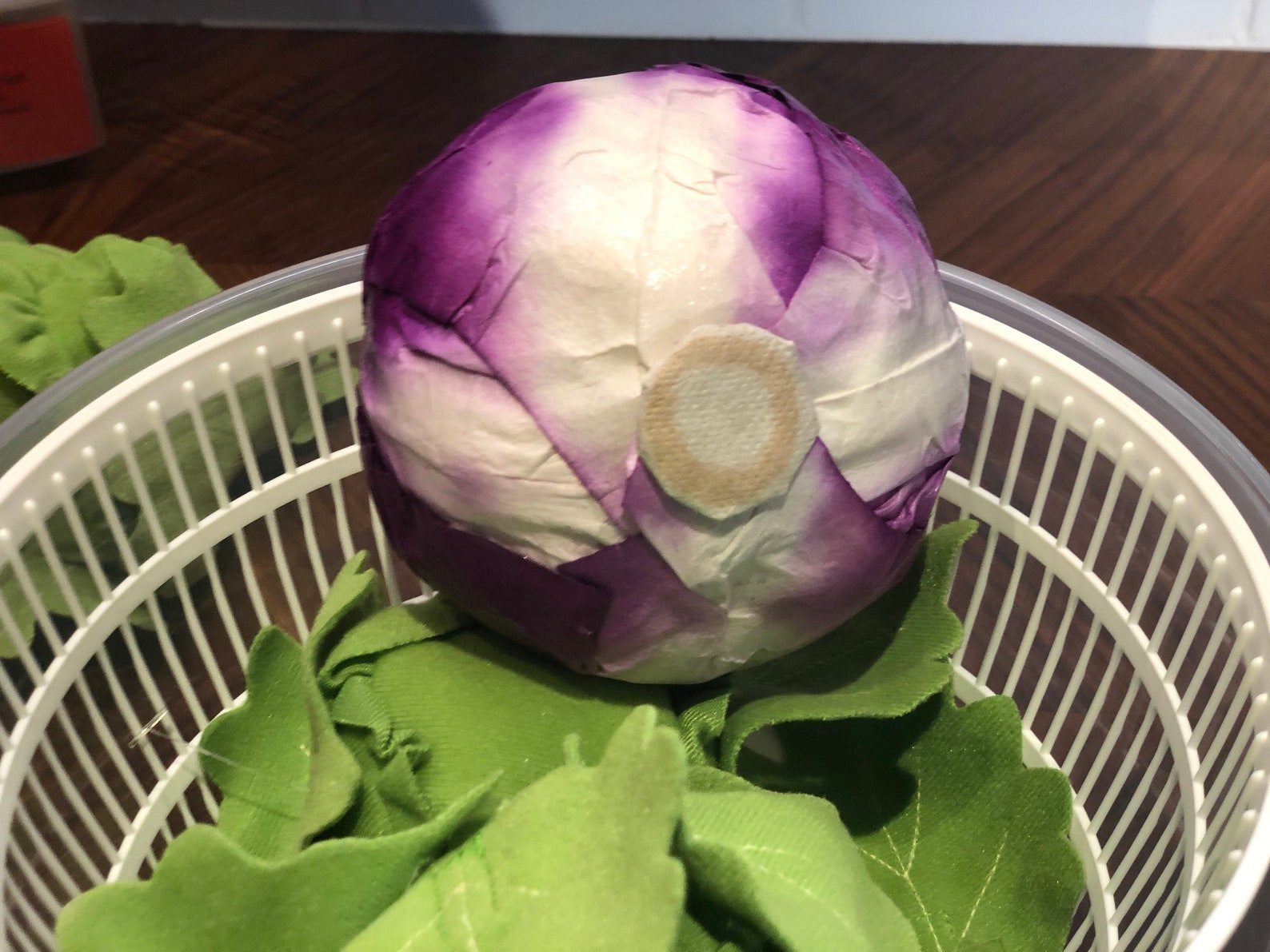 Artificial Cabbage Plastic Fake Vegetables Food Green Home Decor Fake ...