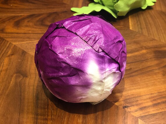 Artificial Cabbage Plastic Fake Vegetables Food Green Home | Etsy