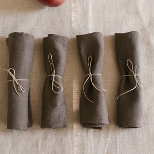 Linen Table Napkins. Set of 4 - Etsy