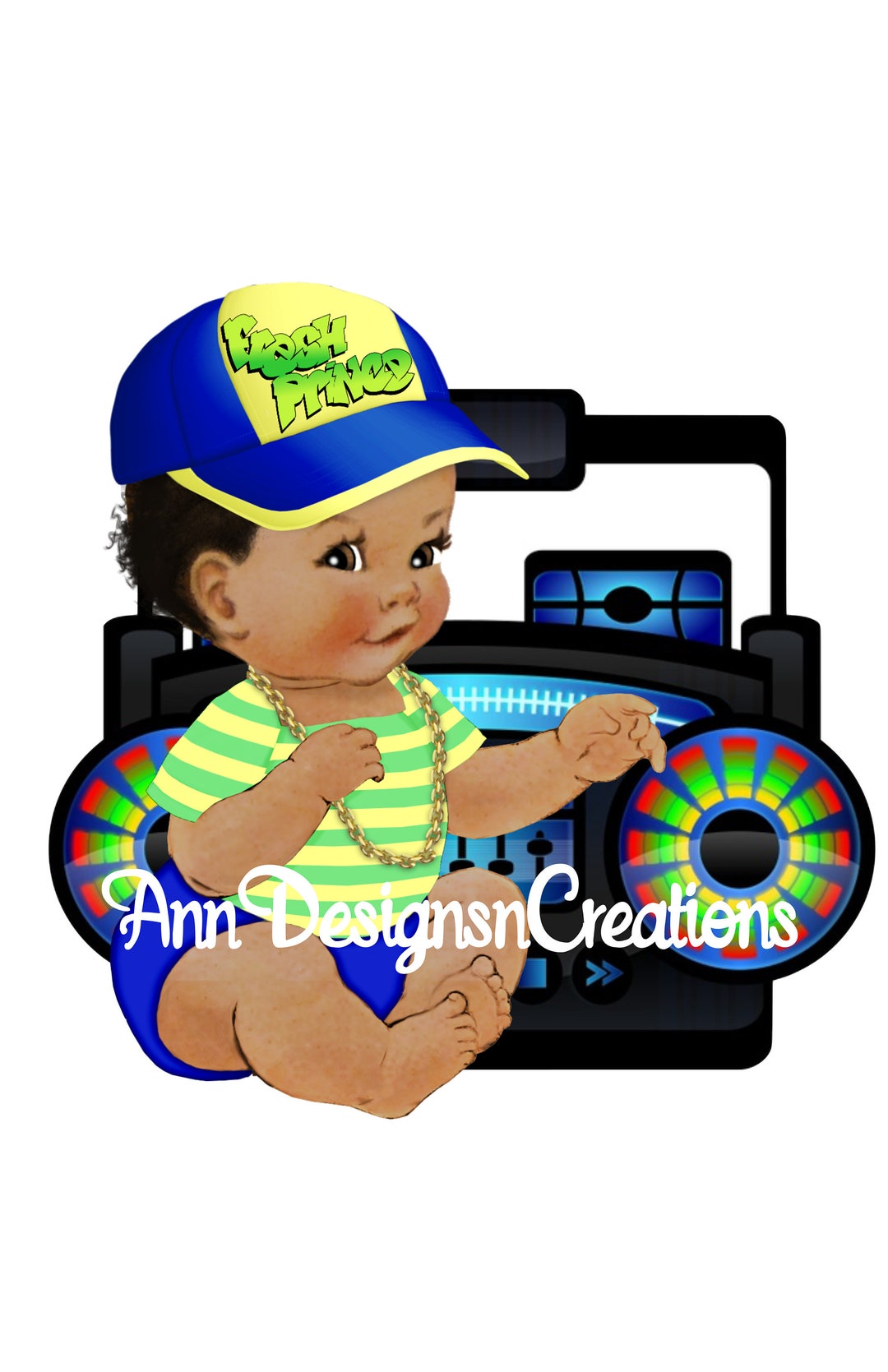 Baby Fresh Prince With Boom Box Inspired Themed Centerpiece - Etsy