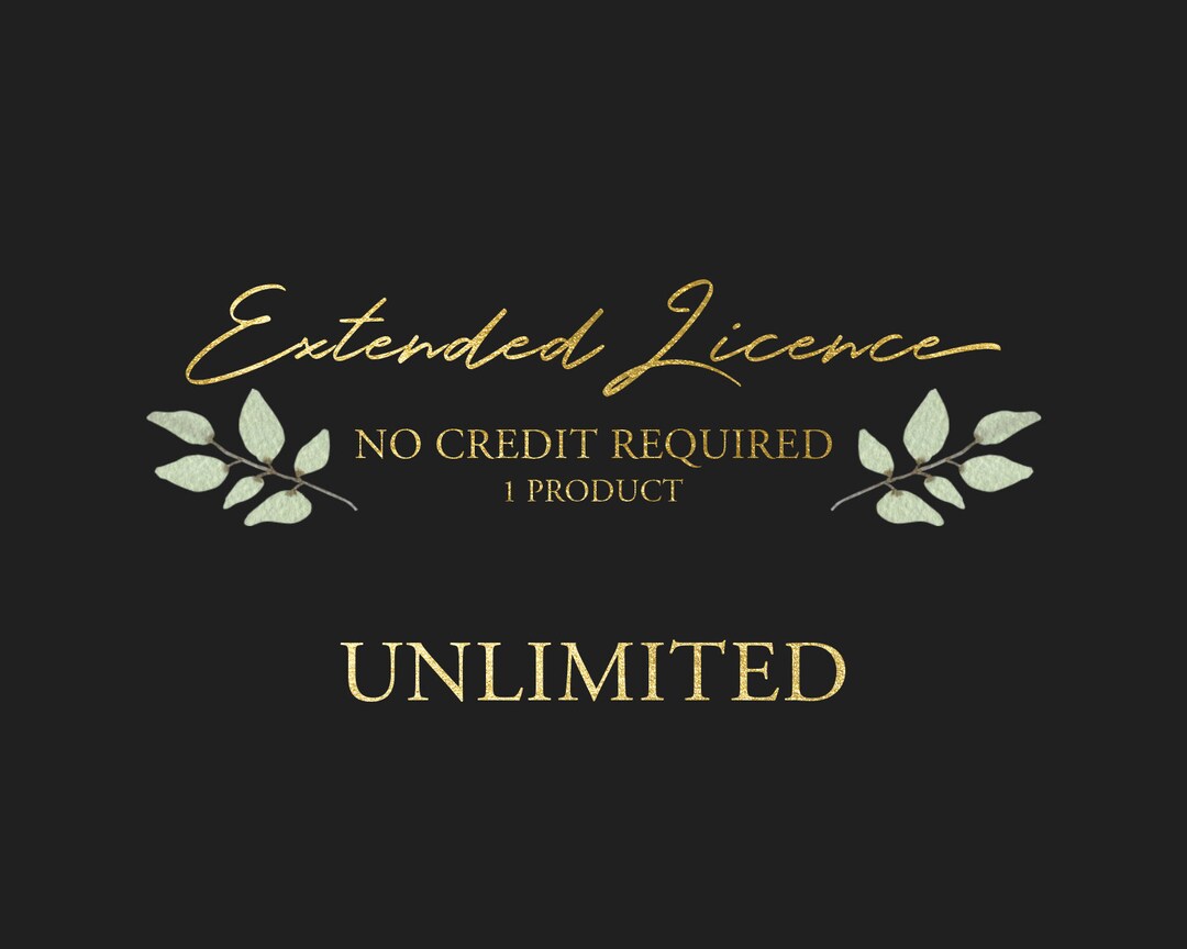 Extended Commercial License - Digital Download Printable Clipart ...