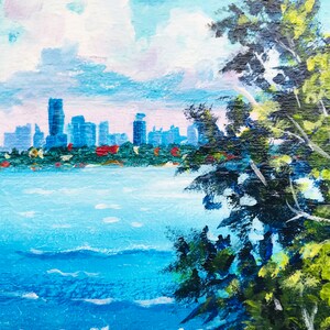 Michigan Art Lake Wall Art Contemporary Art Lake Michigan Decor ...
