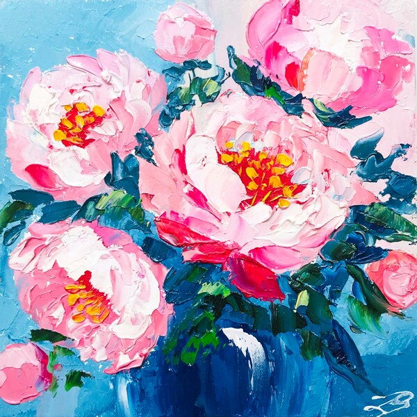 Peony Painting - Etsy