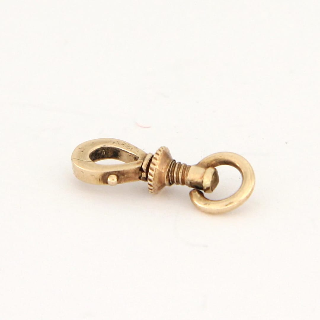 Antique 14k Gold Screw Clasp, Antique Gold Clasp, Antique Gold Jewelry ...