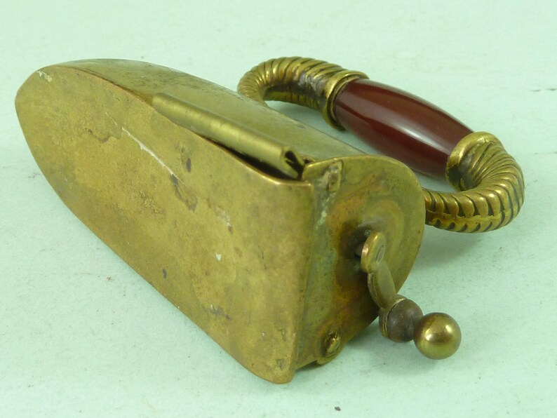 Victorian Miniature Brass Box Iron Tape Measure Sewing Tool | Etsy