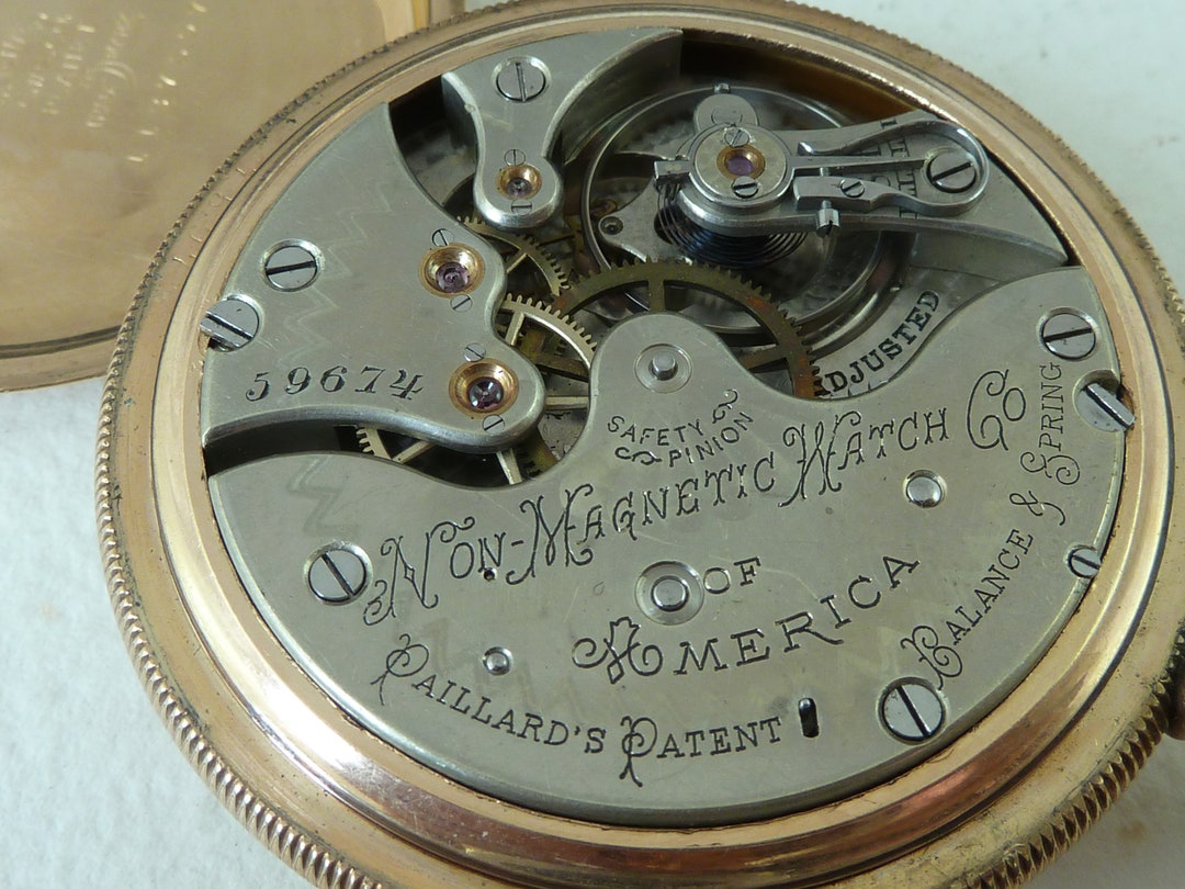 Non-magnetic Watch Company of America Badollet Model Paillard's Patent ...