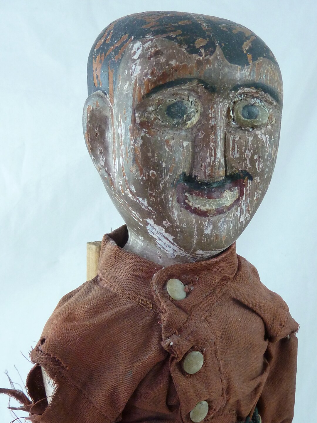 Antique Folk Art Jigger Toy Articulated Dancing Carved Wooden ...