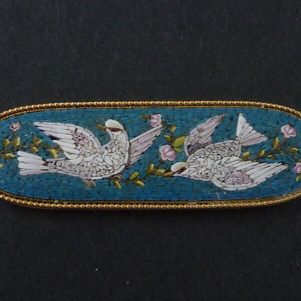 Micro Mosaic Brooch - Etsy