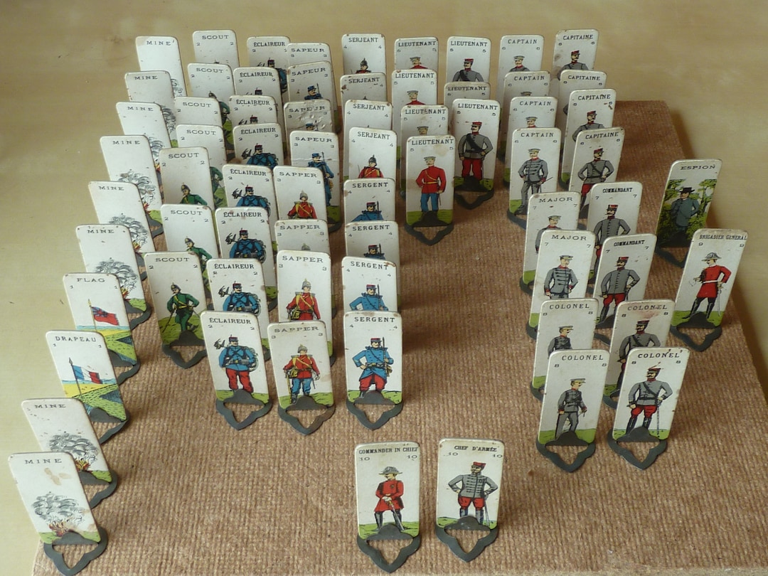 L’attaque Soldiers Board Game WW1 Period British & French Military ...