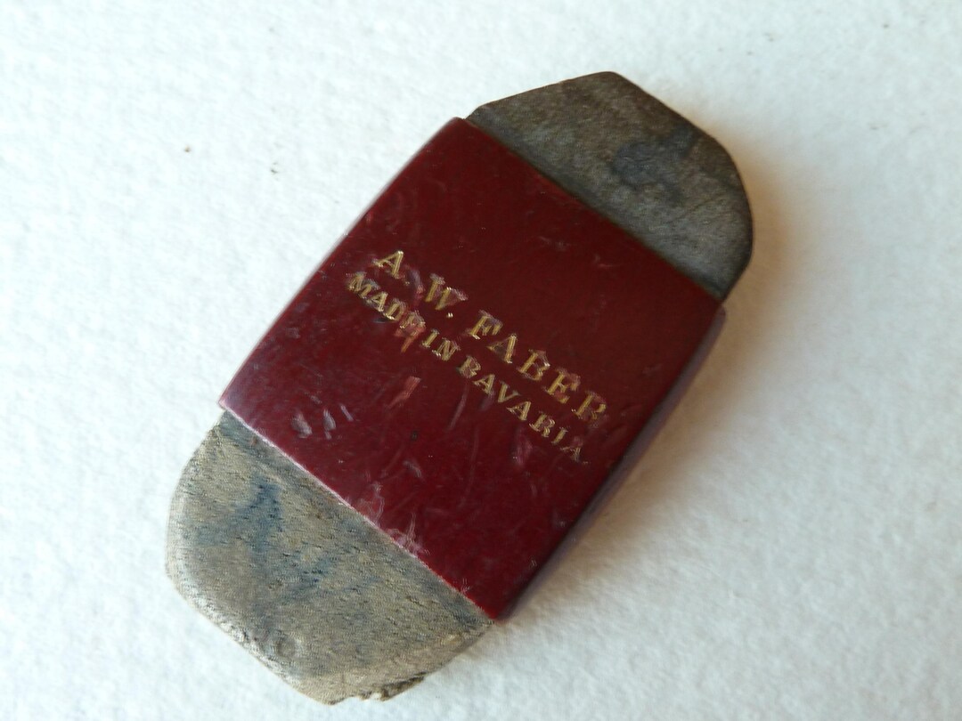 A W FABER Pencil Eraser Bavaria Germany Victorian Ink Rubber Antique - Etsy