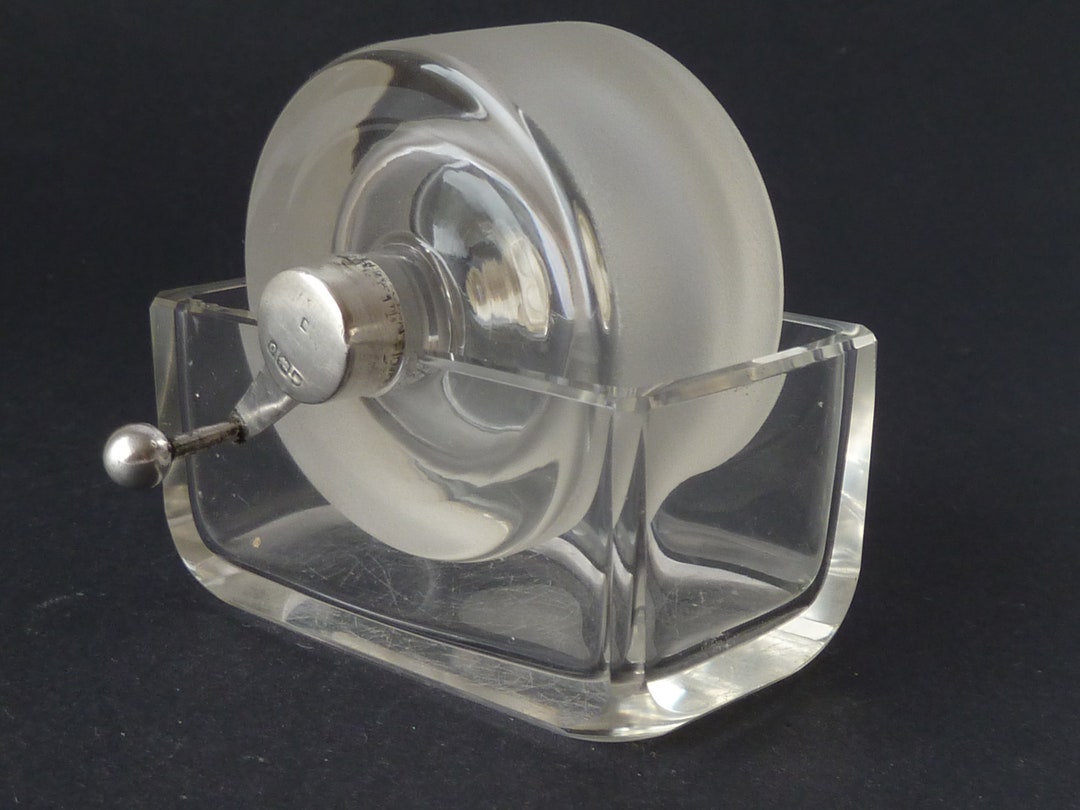 Victorian Sterling Silver Glass Postage Stamp Moistener Wetter 1889 - Etsy