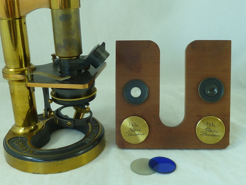 Eclipse Ross London 5900 Microscope 1850 Brass Victorian - Etsy