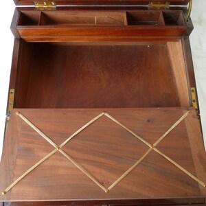 Victorian Writing Slope Letter Rack Double Opening Portable Desk ...