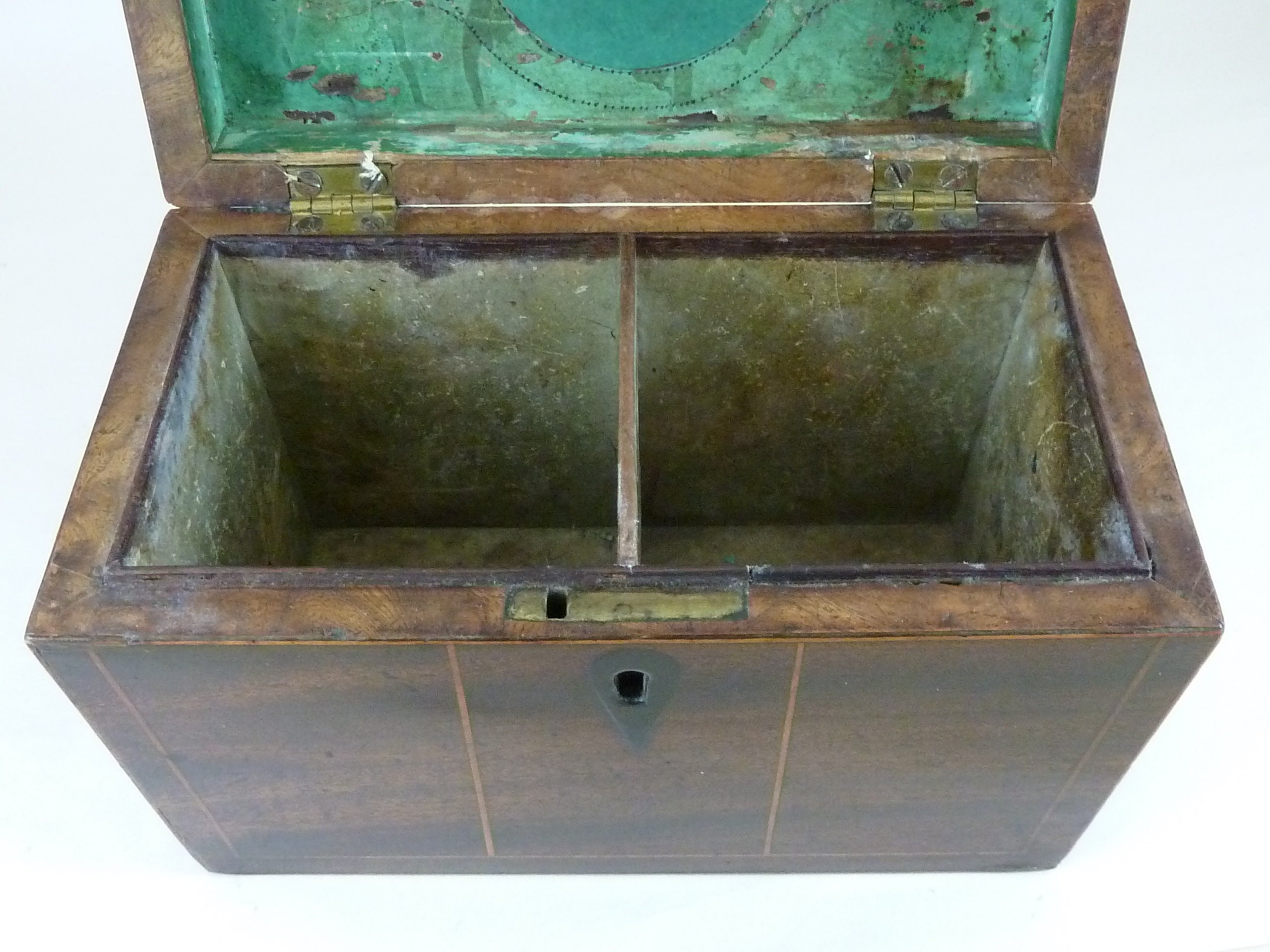 Victorian Mahogany Boxwood Inlaid Tea Caddy Box English - Etsy