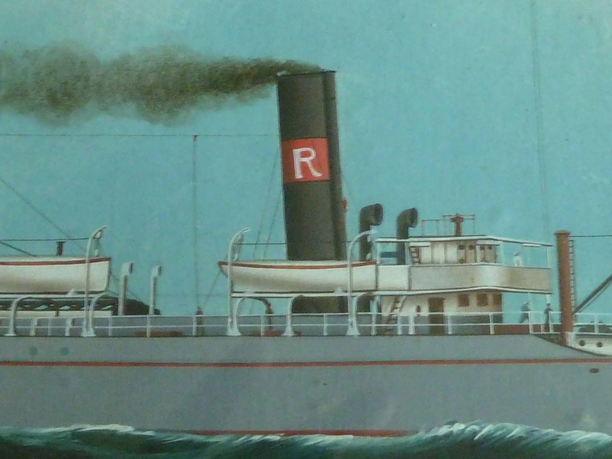 SS Atlas Hartlepool Ship Portrait Chinese School Oil Painting - Etsy