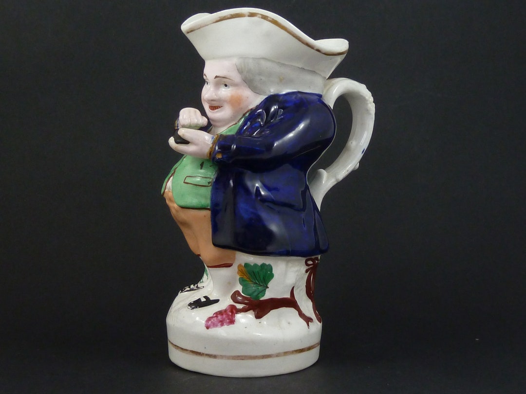 Toby Jug the Snuff Taker English Staffordshire Porcelain Figure Antique ...