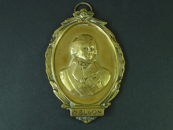 Admiral Lord Nelson Memorial Wall Plaque Brass Medallion - Etsy