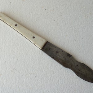 Victorian Quill Pen Eraser Scraper Burnisher Knife Cutter Sheffield Dip ...