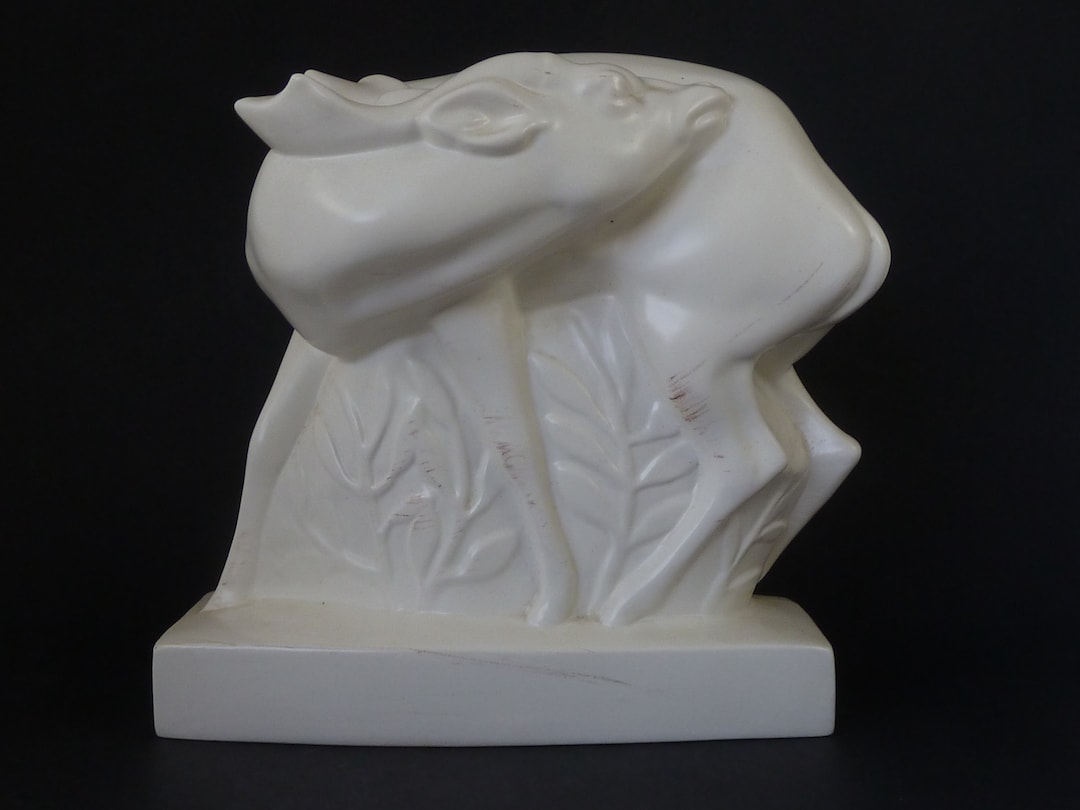 Wedgewood John Skeaping Fallow Deer Figure Art Deco Modernist Vintage ...