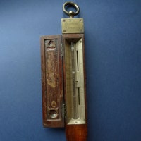 An Attractive 1950s Small German Banjo Barometer - Tested - Accurate ...