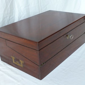 Victorian Writing Slope Letter Rack Double Opening Portable Desk ...