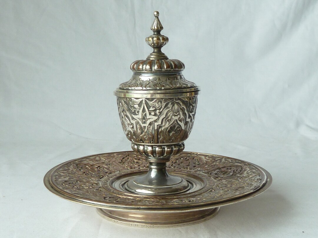 Asprey London Oudry French Silver Plated Inkstand Urn Inkwell - Etsy UK