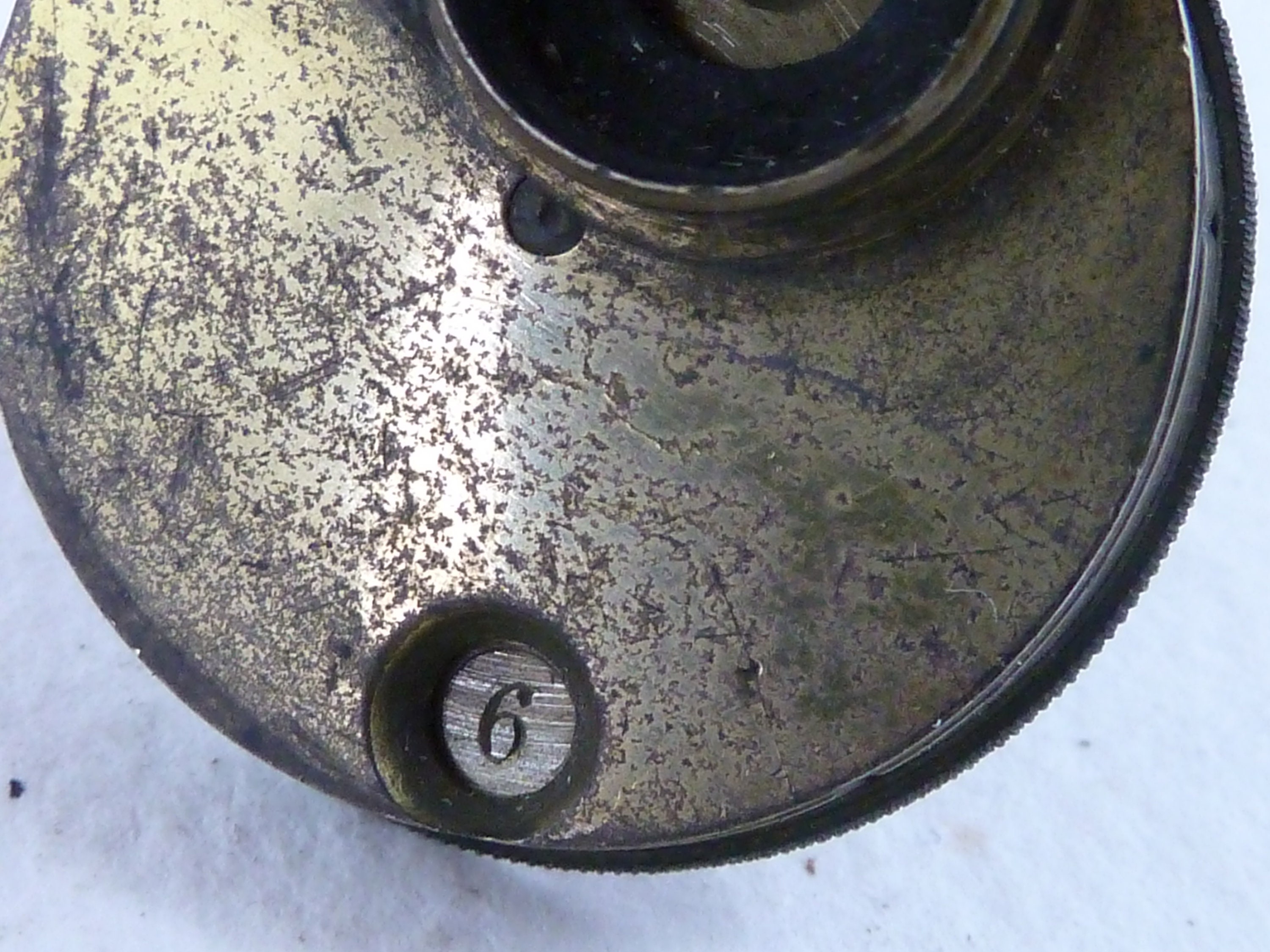 6 Lens Microscope Mount Revolving Wheel Brass Dollond Cary Gould Jones ...