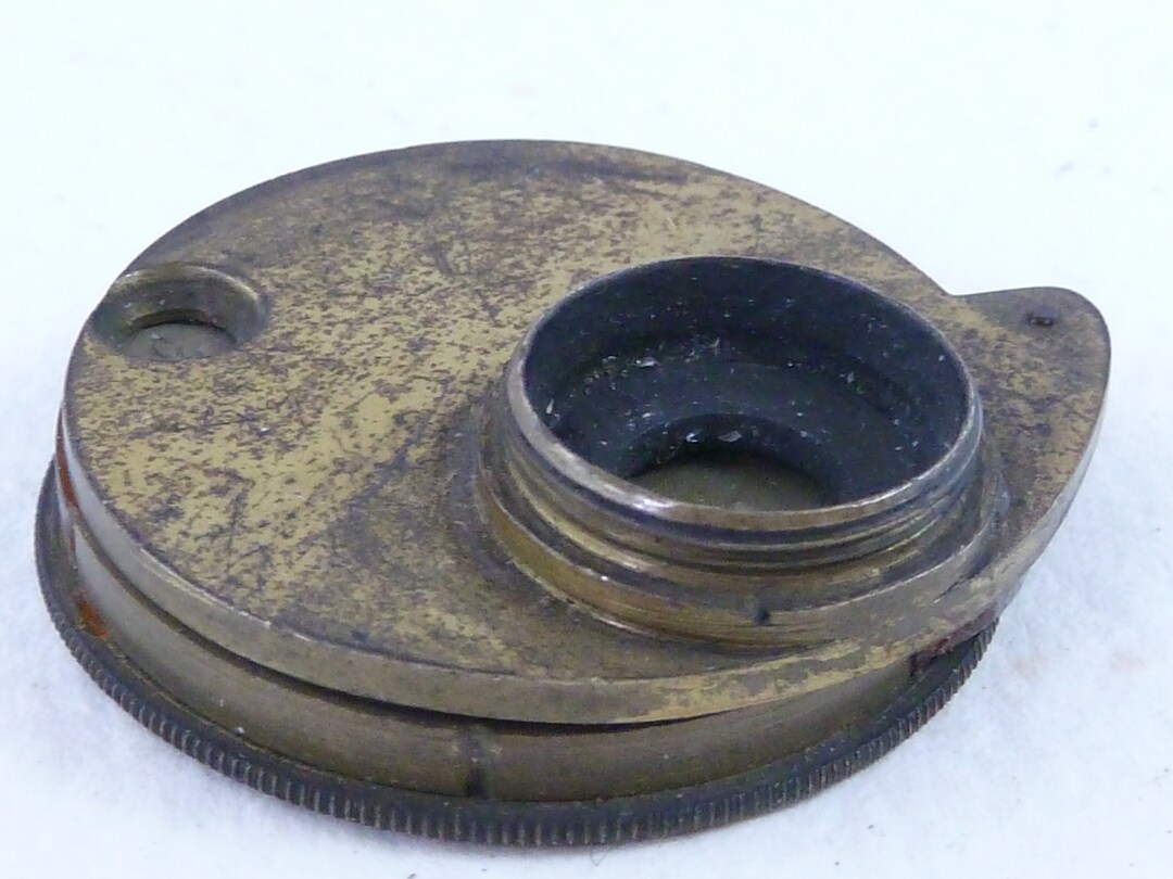 6 Lens Microscope Mount Revolving Wheel Brass Dollond Cary Gould Jones ...