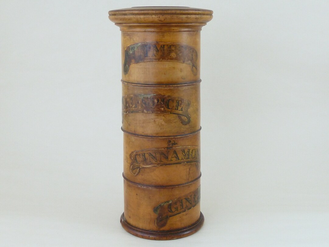 Victorian Sycamore Four Tier Spice Tower Treen Antique - Etsy