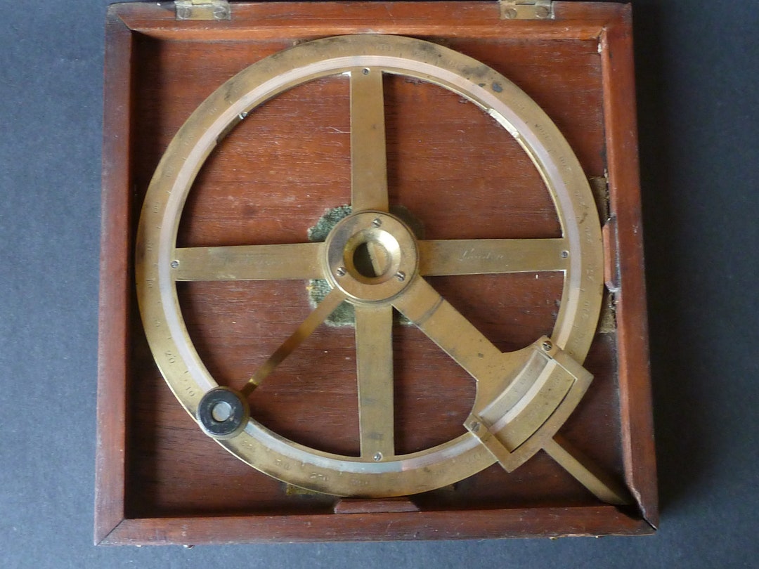 1820 Single Arm Plotting Protractor A. Holmes London Drawing Instrument ...