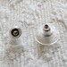 10/20/50x Silver Tone Earring Backs With Pads, Earring Stopper With ...