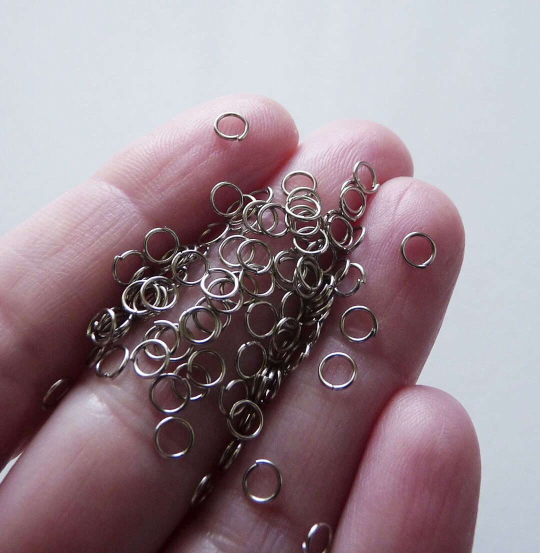 50/100x Open 5mm Jump Rings Dull Silver Jump Rings Clasp - Etsy