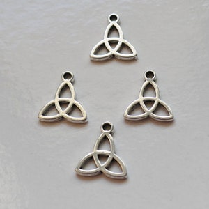 5/10x Celtic Knot Trinity Charms for Bracelet/necklace, Antique Silver ...