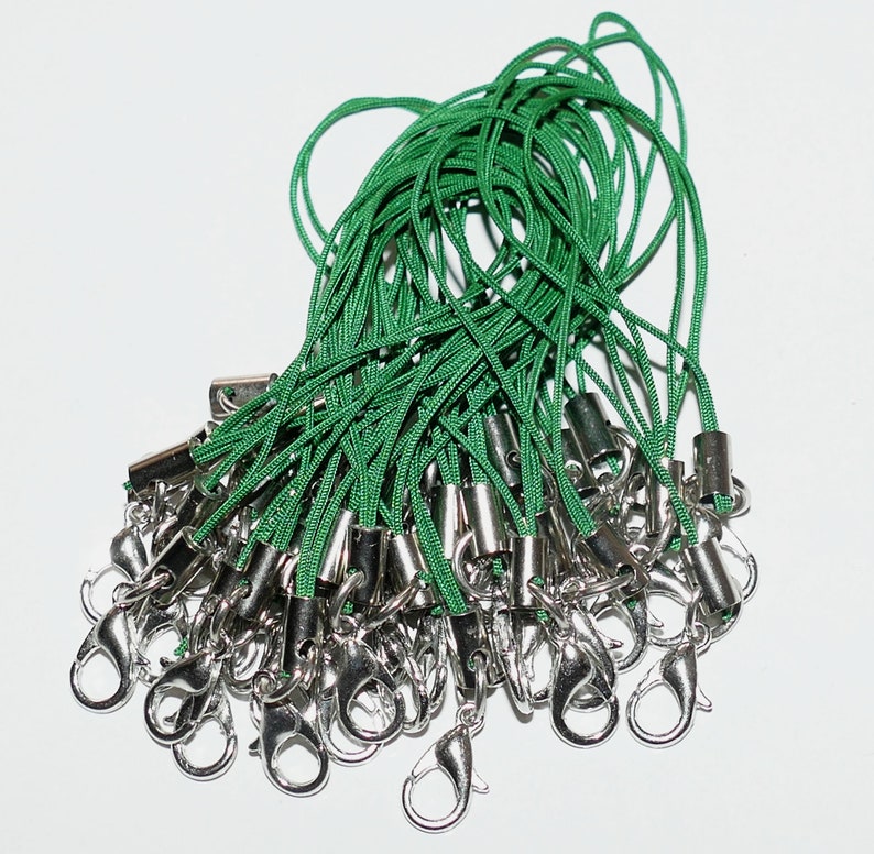 10x Black/red/pink/green Lanyard Lariat Strap Cord Lobster Clasp Rope ...