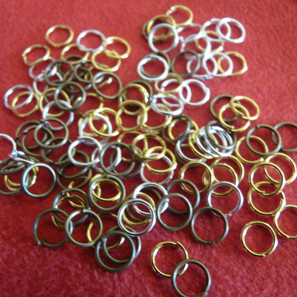 Jump Rings 6mm Open Jump Rings Clasp Connector Silver Gold | Etsy