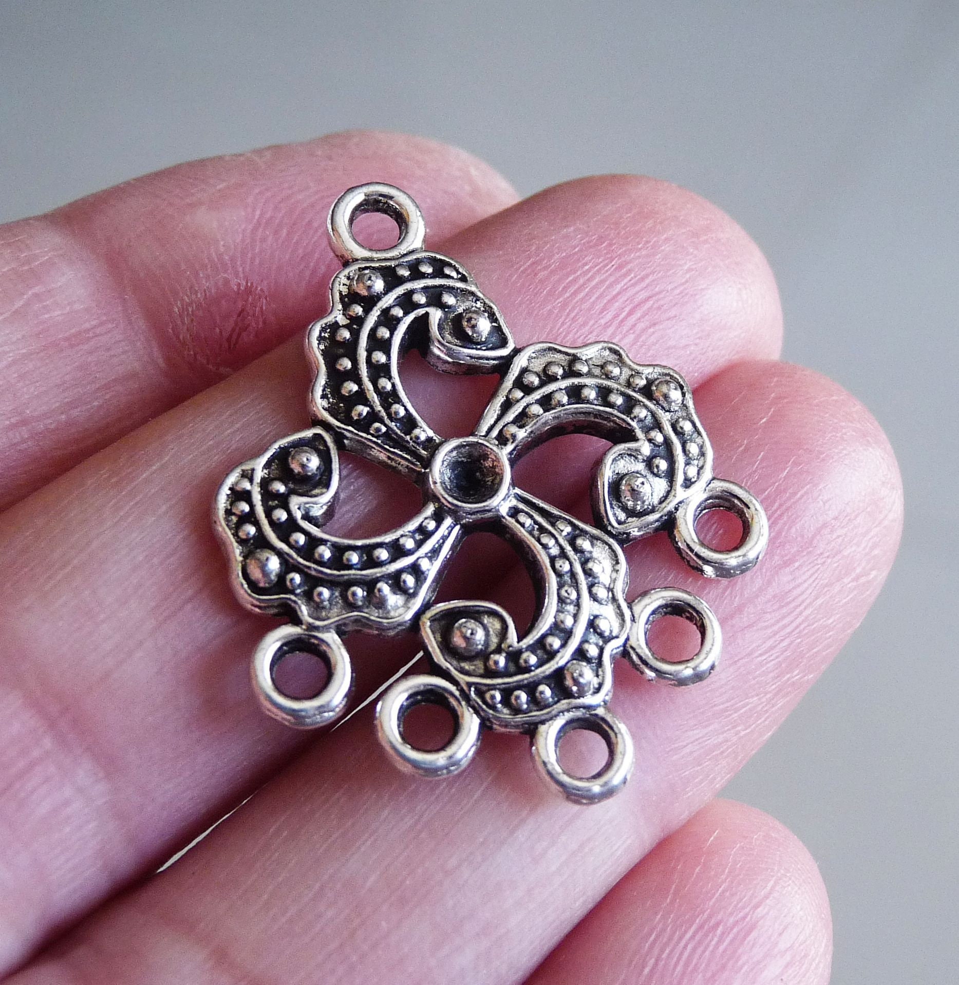 Jewelry Making & Beading Jewelry & Beauty 2x Flower Chandelier 5 Hole ...