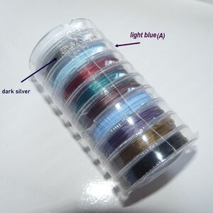 10 Y Tiger Tail Beading Wire Cord, 30 Feet 0.38mm White/black/red/blue ...