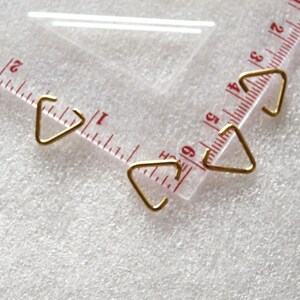 20x Gold Pendant Connector Strong Triangle Pinch Clip Bails - Etsy