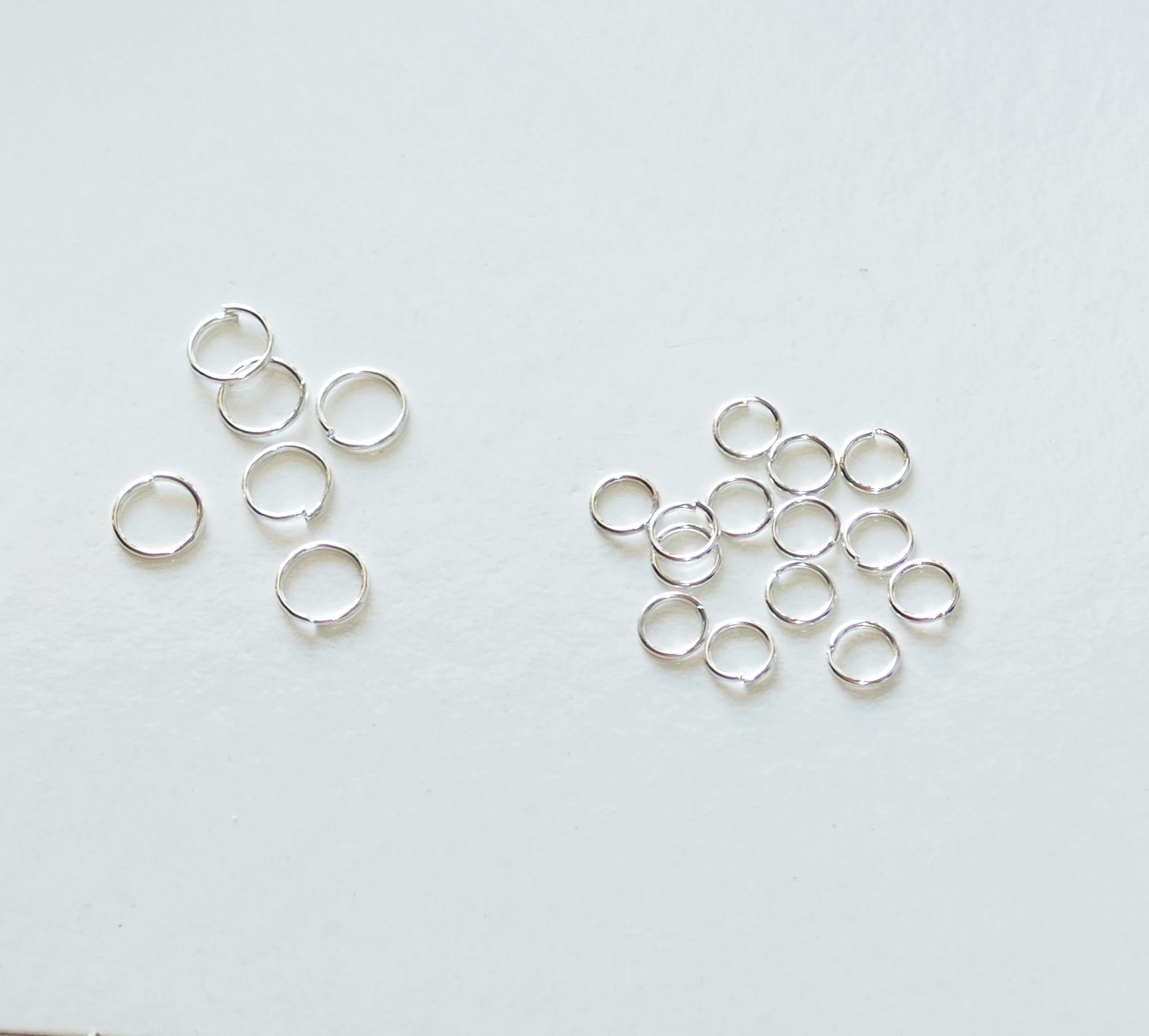 925 Silver Plated Jump Rings 50/100pcs - Etsy