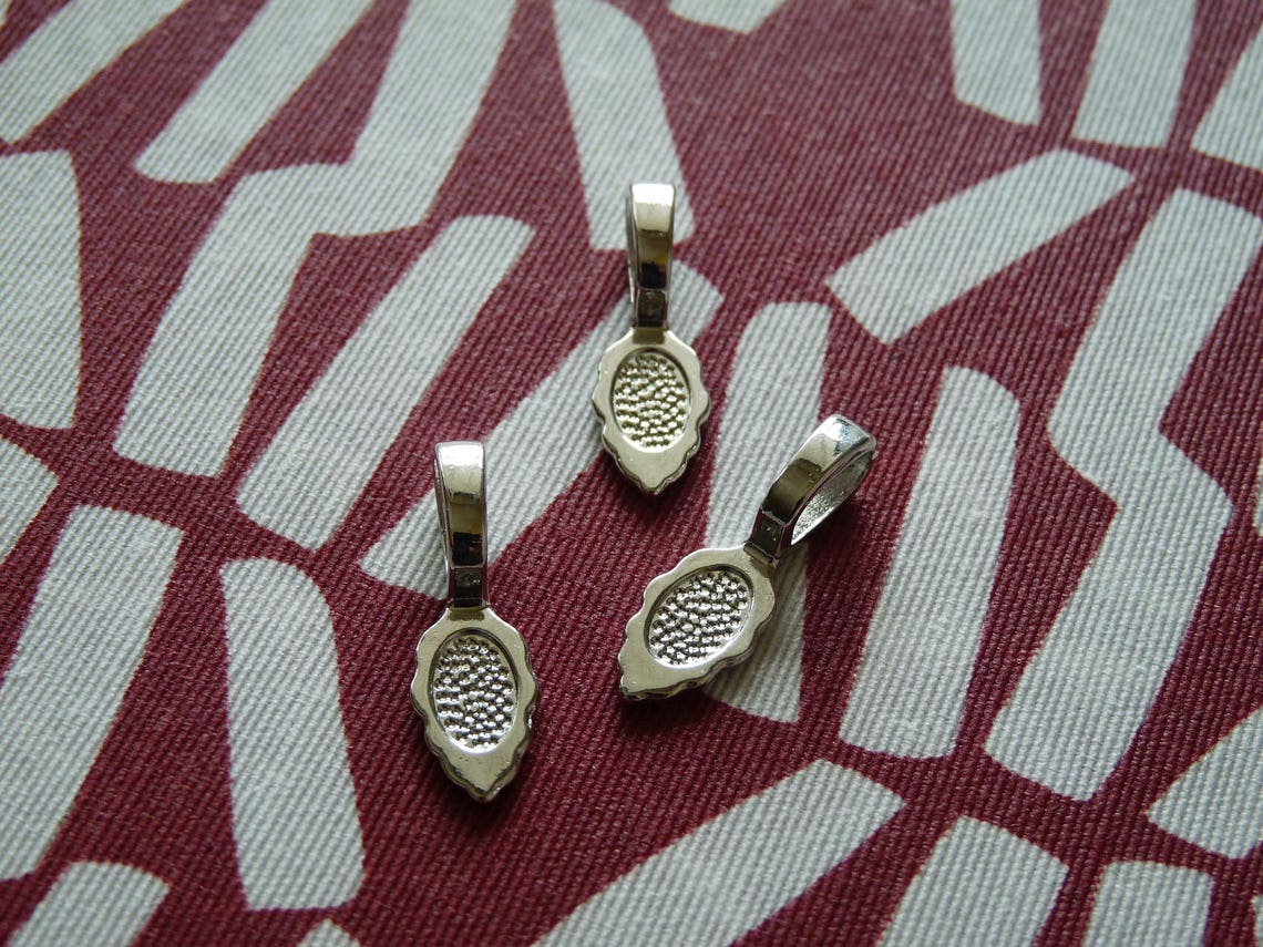 10/20 Large Bails 26x8.5mm Leaf Bails Leaf Necklace - Etsy