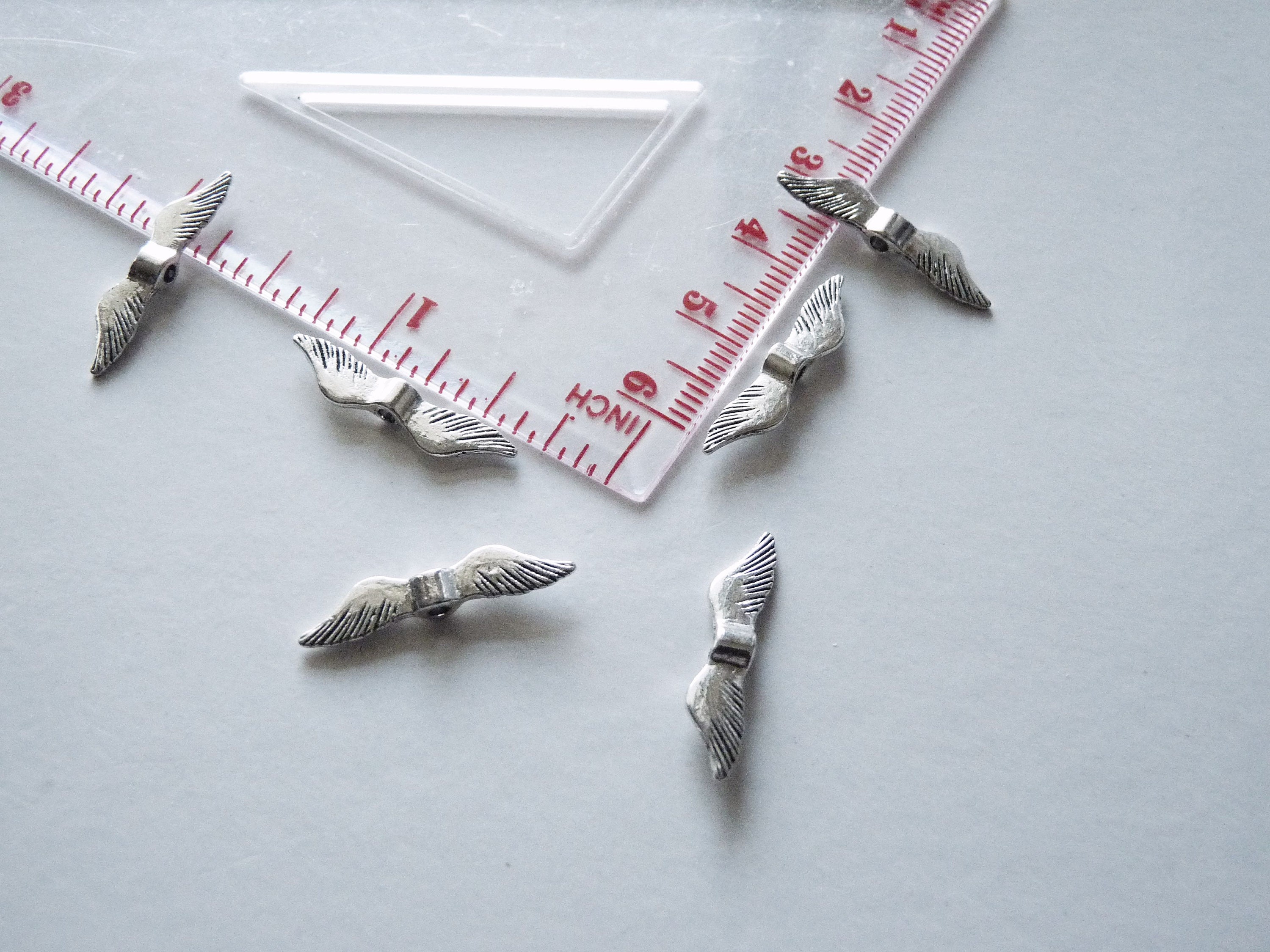 10x Angel Wing Beads Spacer Beads Wing Charm Beads Beading - Etsy
