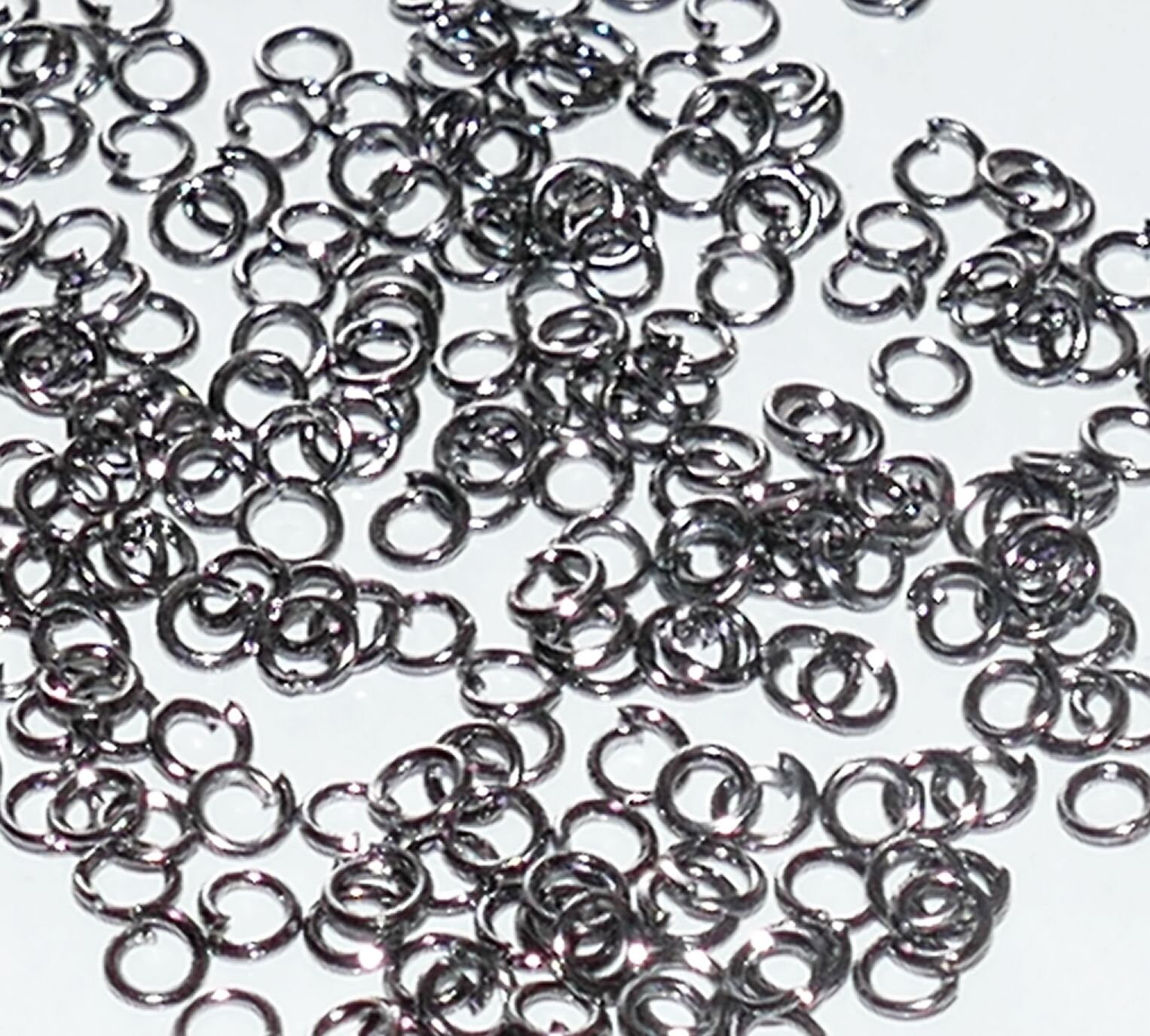 100x Gun Metal Black Jump Rings 3mm Open Jump Rings Clasp - Etsy