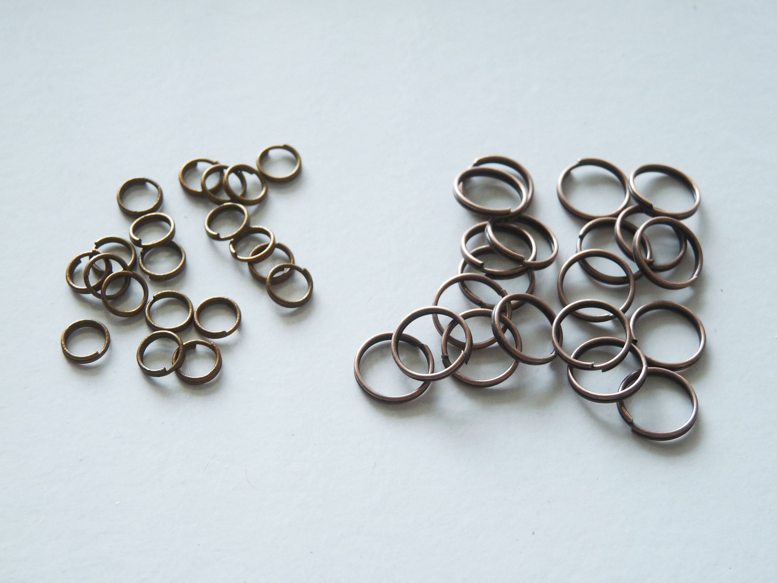 Double Jump Rings Split Rings 4mm/5mm/6mm/8mm/10mm Copper - Etsy