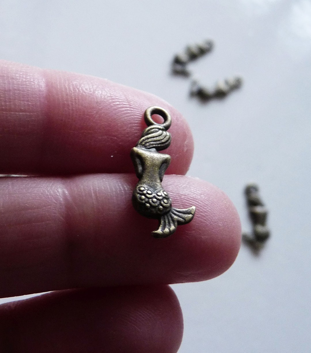 5/10x Mermaid Sea Siren Charm, Antique Bronze Ocean Pendants G211 - Etsy