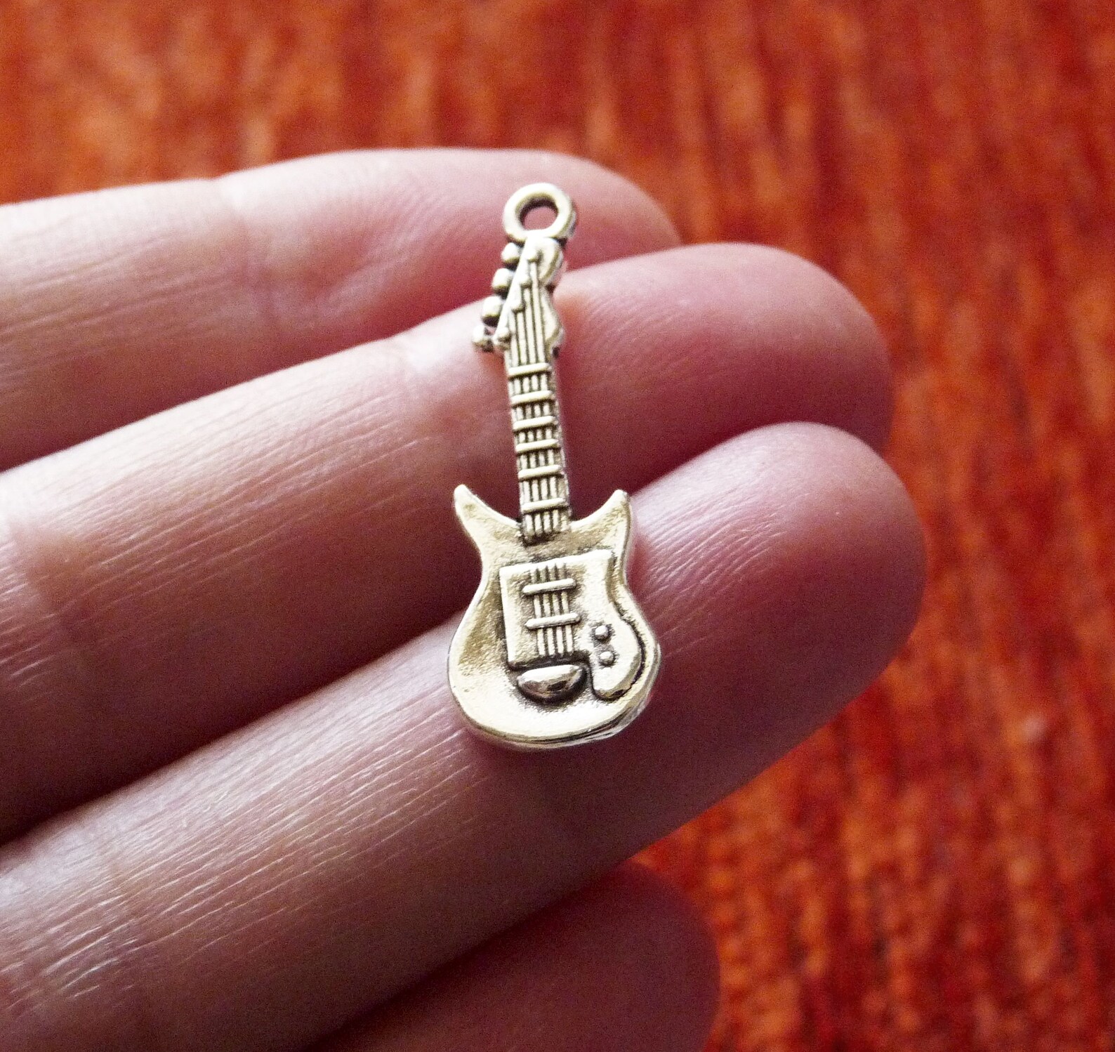4/8x Guitar Charm Antique Silver Music Charms Electric - Etsy