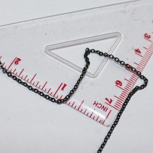 Black 316L Stainless Steel Chain 3 Feet, 1 Yard Hypoallergenic Necklace ...