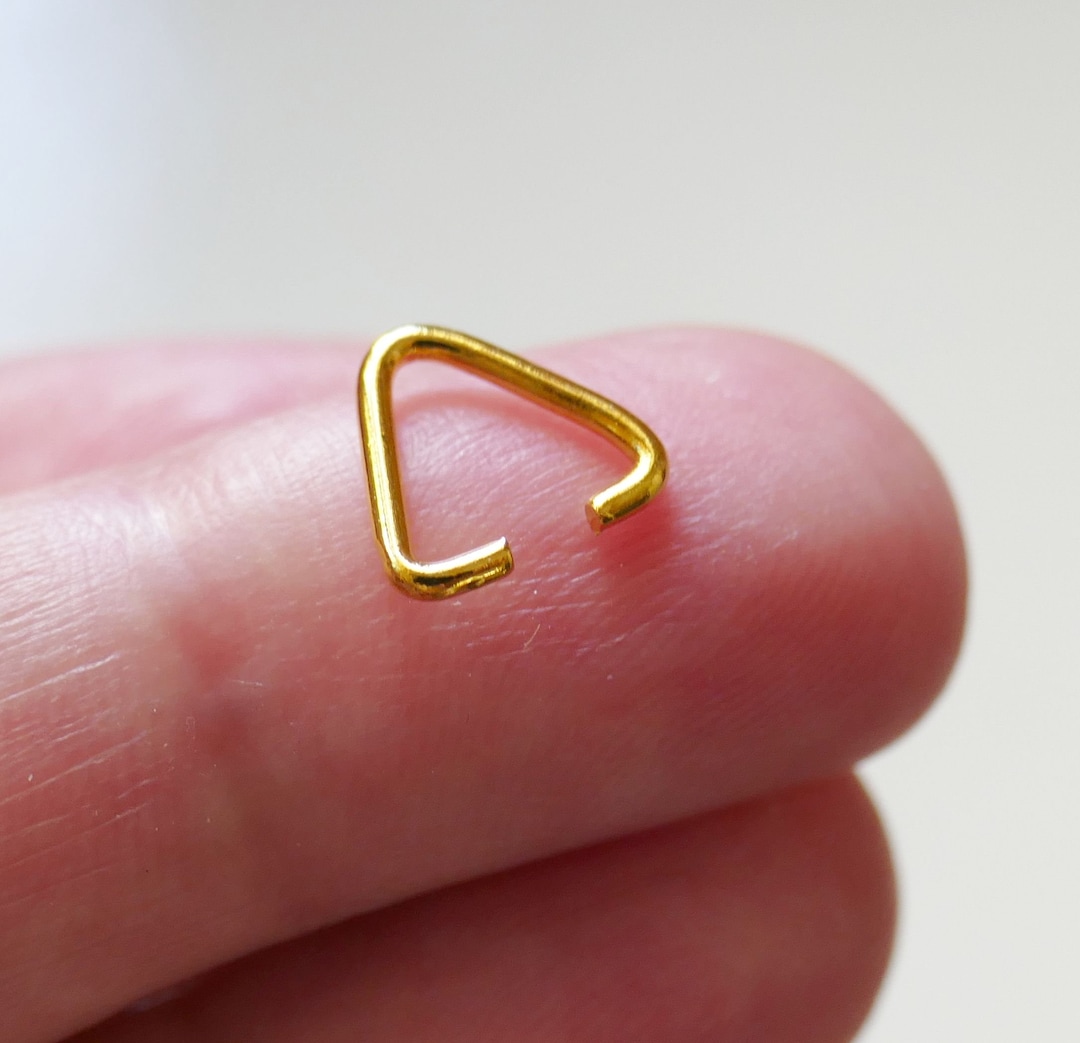 20x Strong Triangle Pinch Clip Bails 9mm, Gold Tone, Free Shipping G126 ...