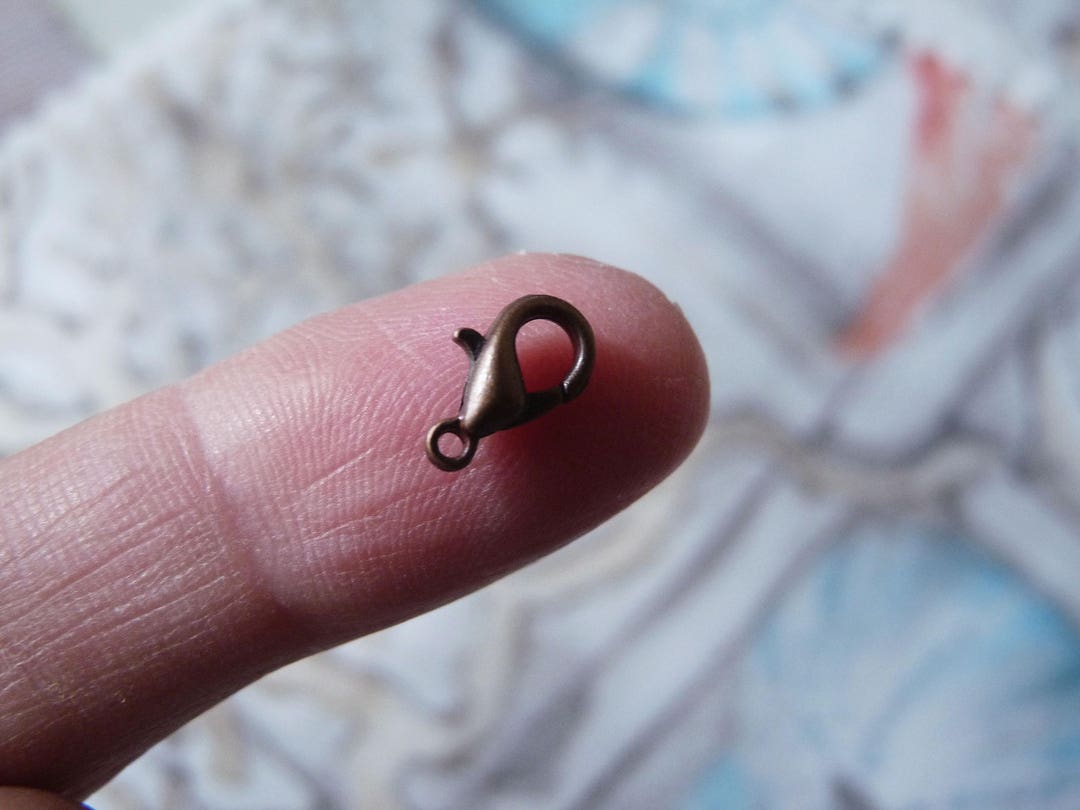 20/50x Copper Lobster Clasps, 10mm Lobster Clasp, Small Clasps for ...
