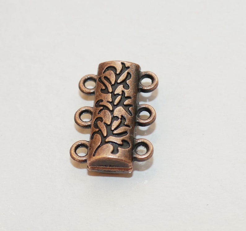 Copper 3 Strand Magnetic Clasps 3 Hole Multi Strand Strong - Etsy