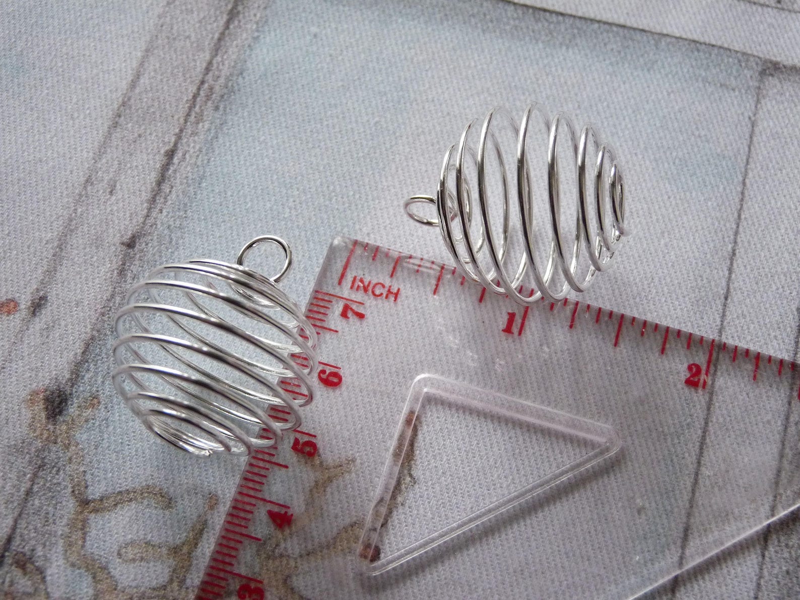 5x Bead Cage 25x30mm Cage Pendants Large Bead Cage Silver | Etsy